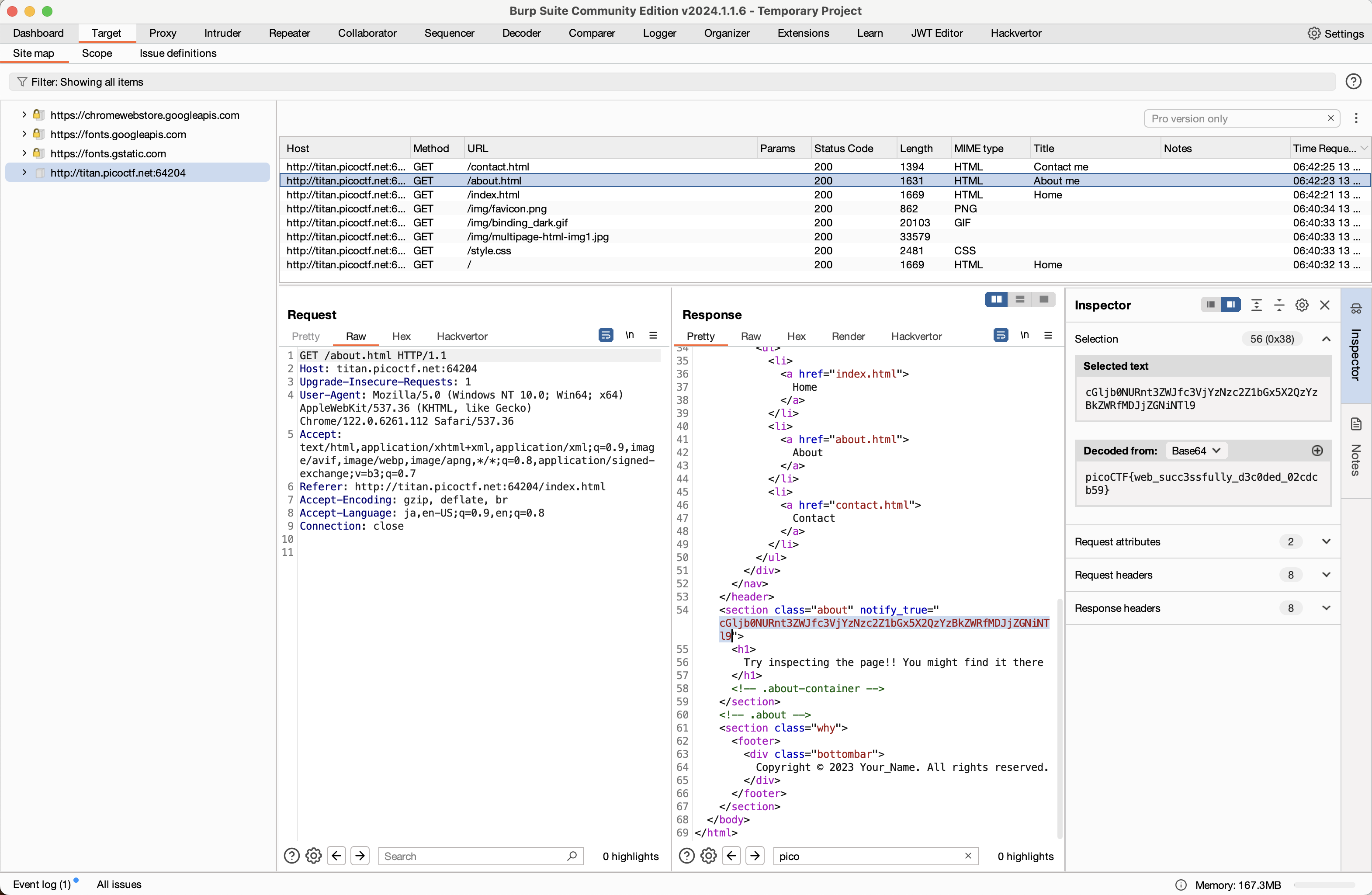 picoCTF 2024 - Writeup | 俺とお前とlaysakura